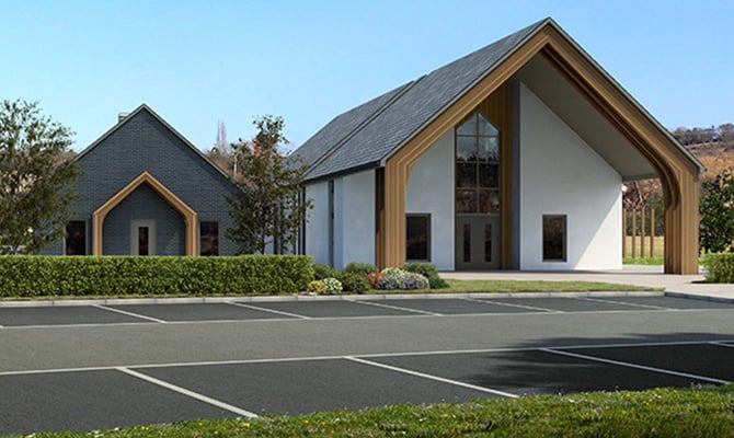 Blackwood Crematorium - Mick George - Earthworks