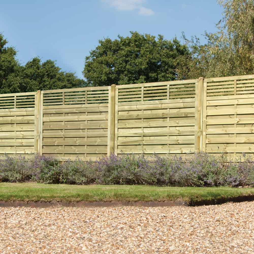 Elite Slatted Fence Panel - Landscaping - Mick George