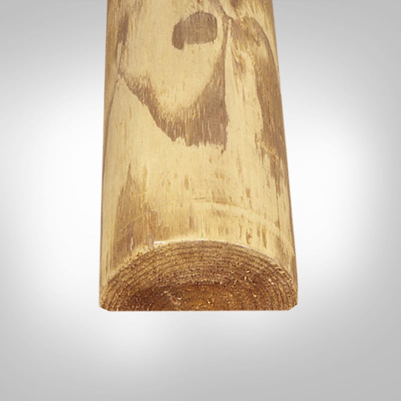 Flat Top Round Fencing Posts Landscaping - Mick George