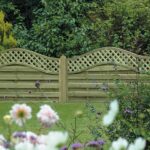 Omega Curved Trellis Lattice Fence Panel - Mick George