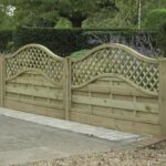 Omega Lattice Trellis Curved Top Fence Panel - The Mick George Group