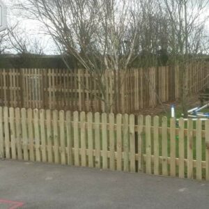 Round Picket Fence Panel - Fencing - Mick George