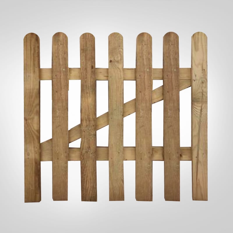 Round Top Picket Gate - Landscaping - Mick George