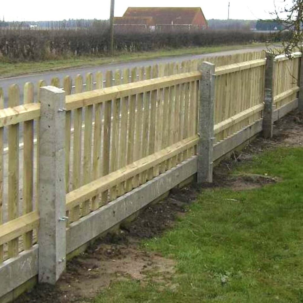 Recessed Concrete Fence Post - Landscaping - Mick George
