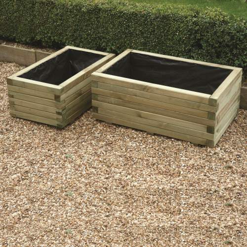 Top View Rectangular Planter