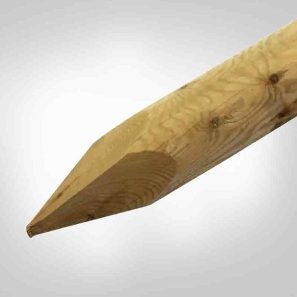 Pointed Round Fencing Posts - Landscaping - Mick George