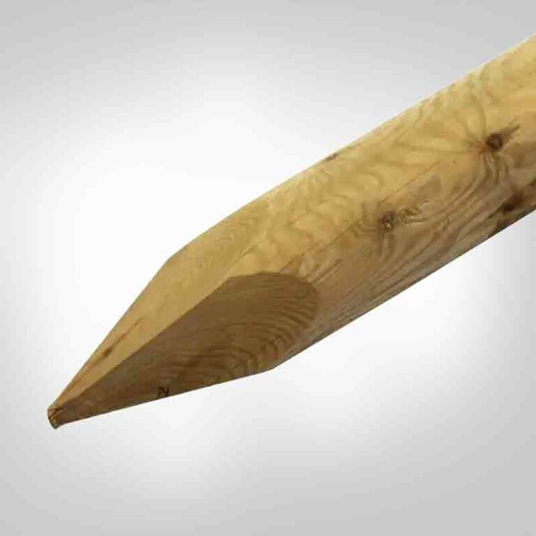 Pointed Round Fencing Posts - Landscaping - Mick George