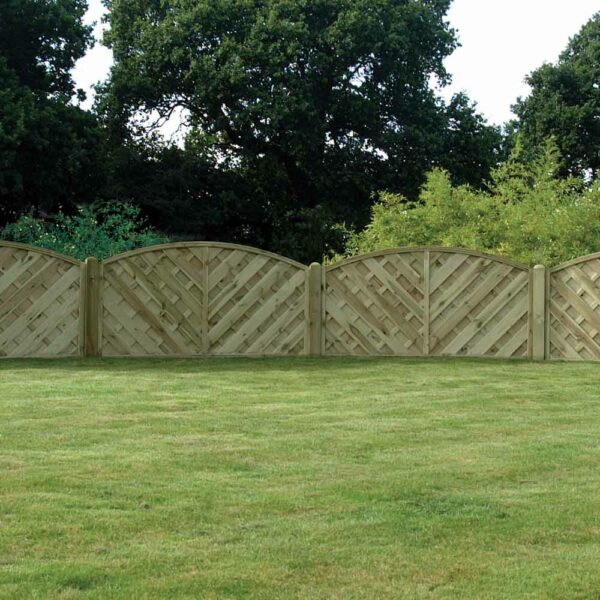 V Arched Fence Panel - Landscpaing- Mick George
