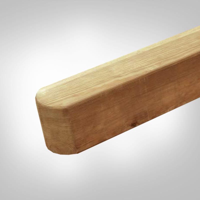 Planed Domed Top Wooden Fence Post - Mick George