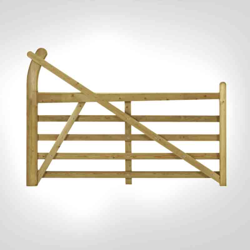 Wooden Horned Gate - Landscaping - Mick George