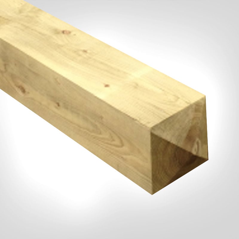 Wooden Pyramid Top Gate Post - landscaping - Mick George