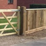 Wooden Pyramid Top Gate Post - landscaping - Mick George