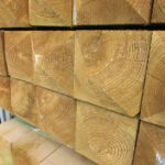 Wooden Pyramid Top Gate Post - landscaping - Mick George