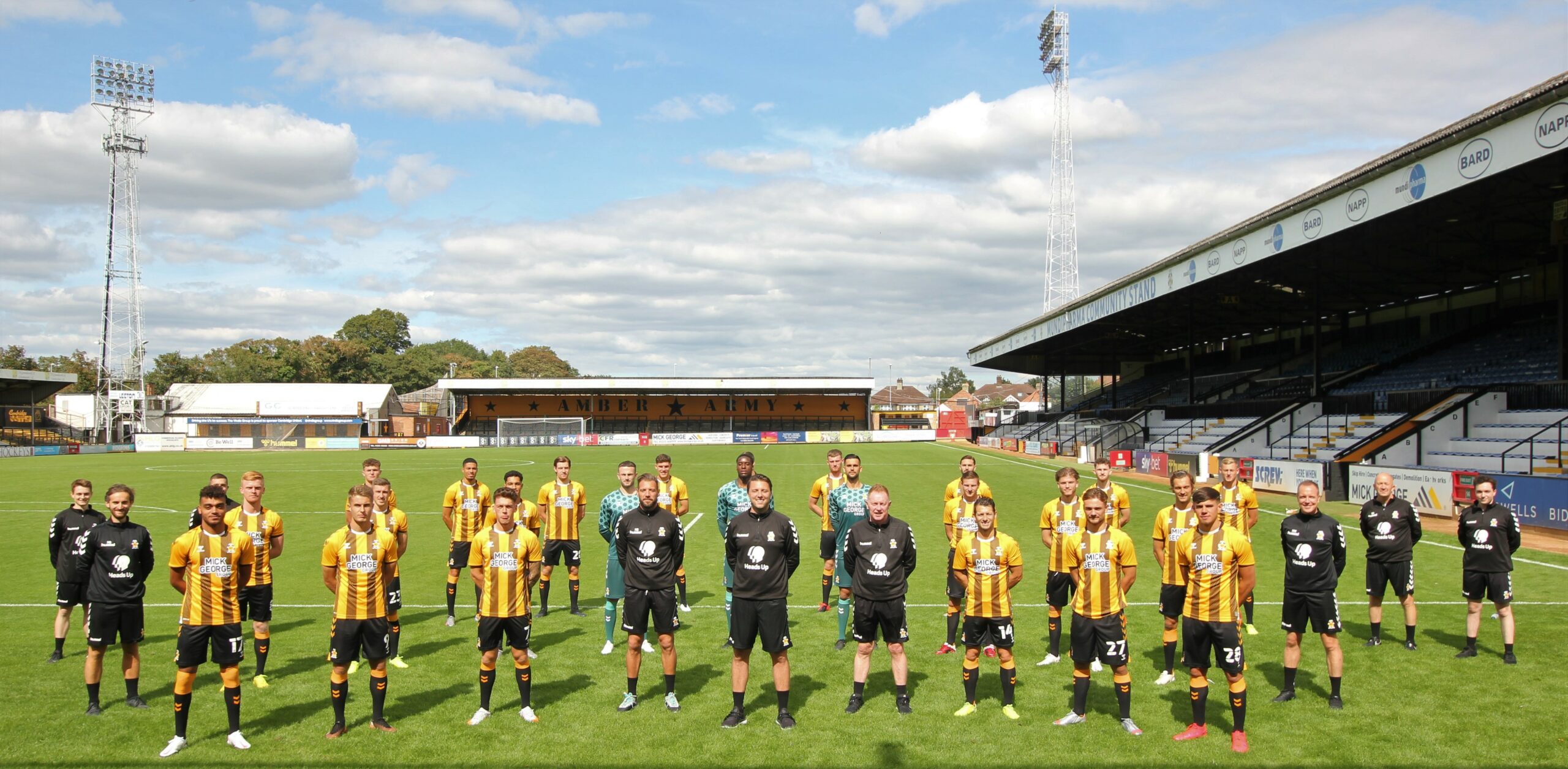 CUFC Squad Photo - The Mick George Group