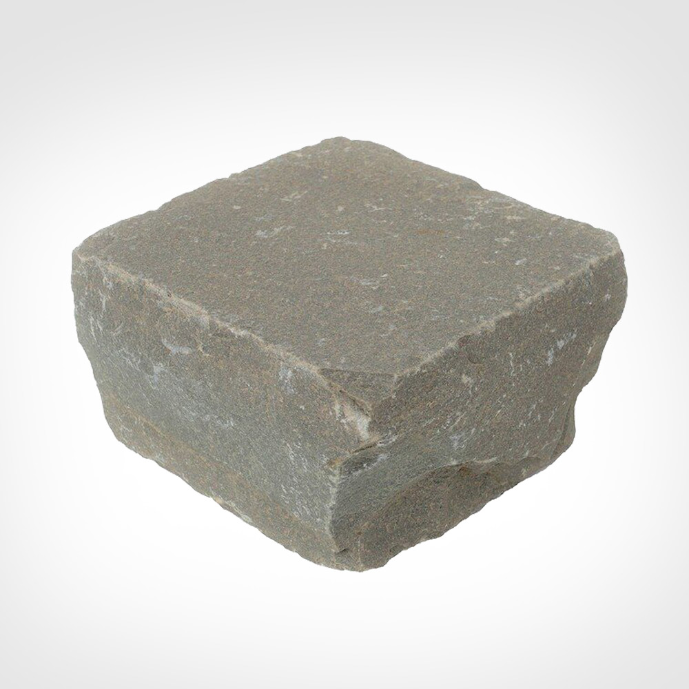 Raj Green Sandstone Cobbles - Paving - Mick George
