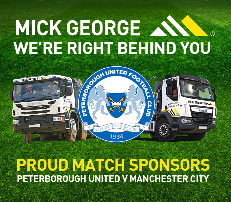 PUFC vs Man City Match Day Sponsors - The Mick George Group