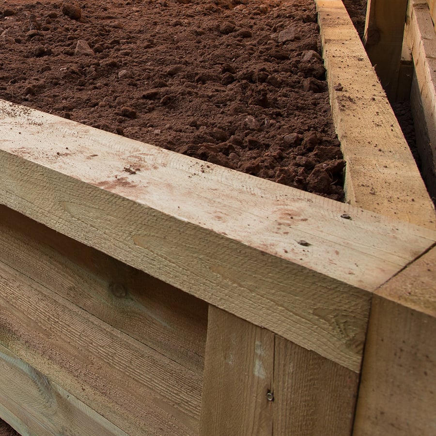 Wood Sleepers in Leicester - Landscaping - Mick George