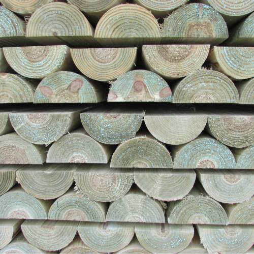 Half Round Fence Rails - Landscaping - Mick George
