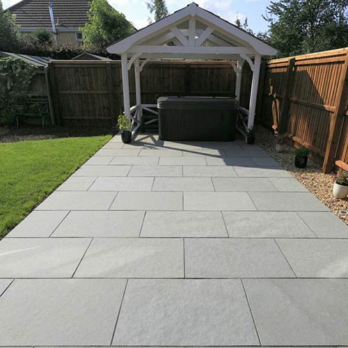 Limestone Paving in Leicester - Landscaping - Mick George