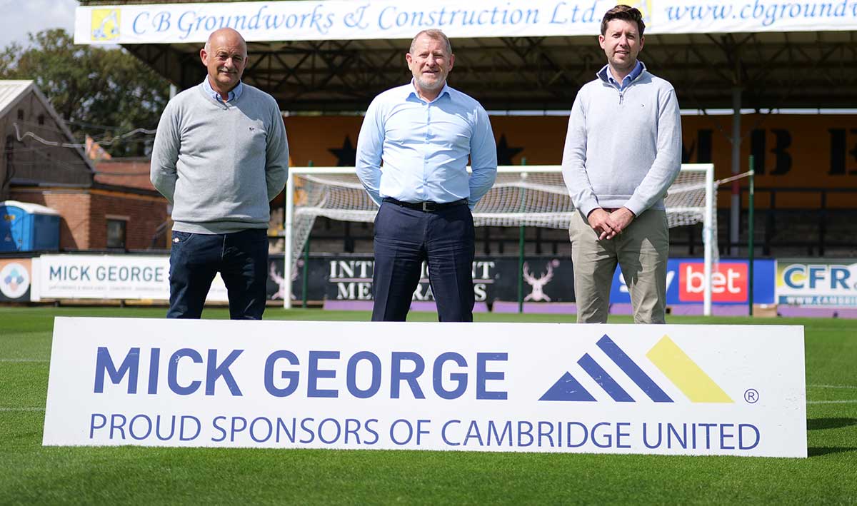 Mick George Group extend CUFC Club Sponsorship - Construction - Mick George
